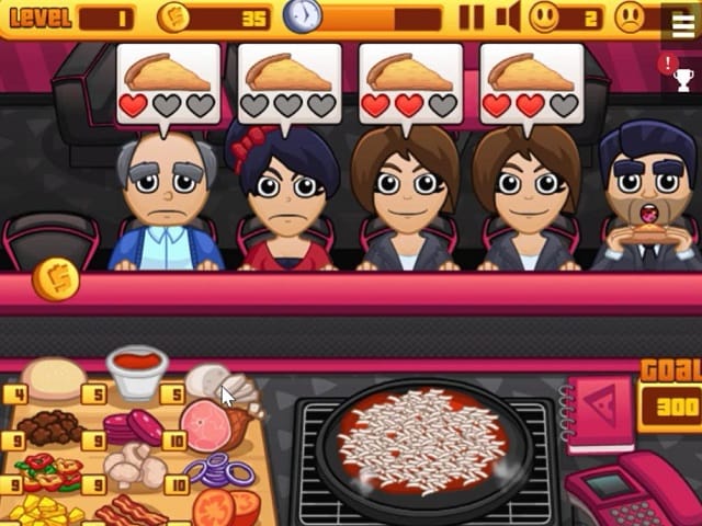 PIZZA CAFE gioco online | Giochi POMU