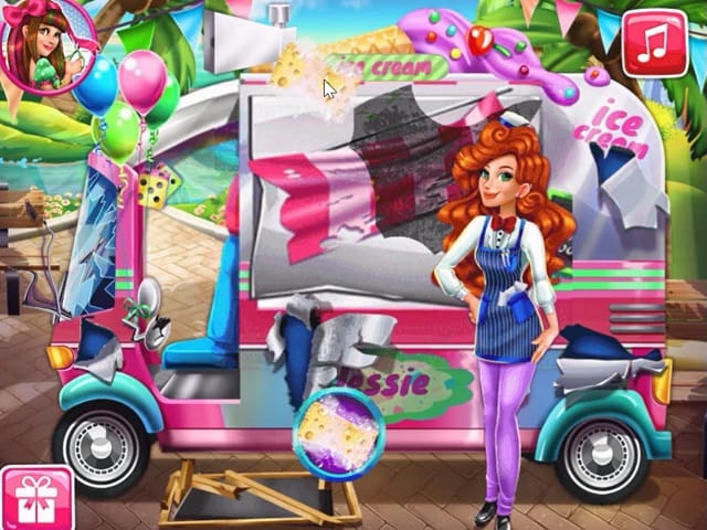 GIRLS FIX IT : JESSIE'S ICE CREAM TRUCK gioco online | Giochi POMU