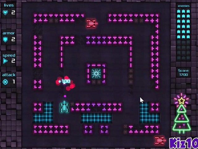 NEON BATTLE TANK gioco online | Giochi POMU