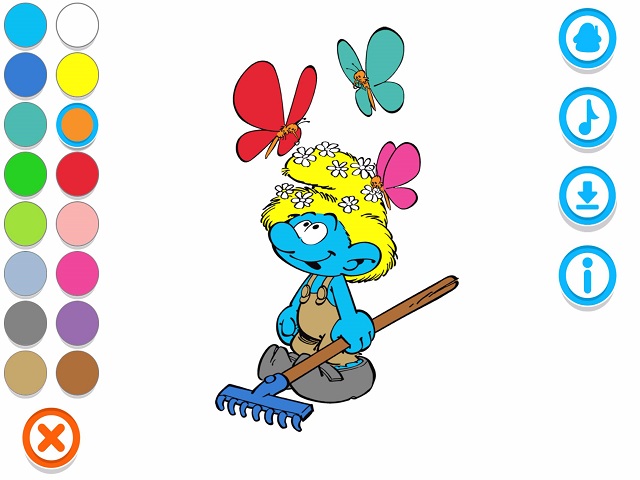 SMURFY COLORING gioco online | Giochi POMU